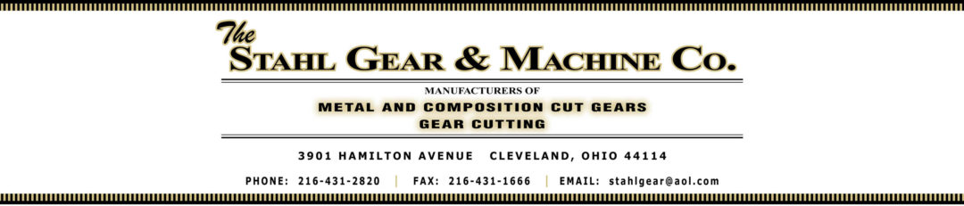 Keyed Gear - Stahl Gear & Machine Co.